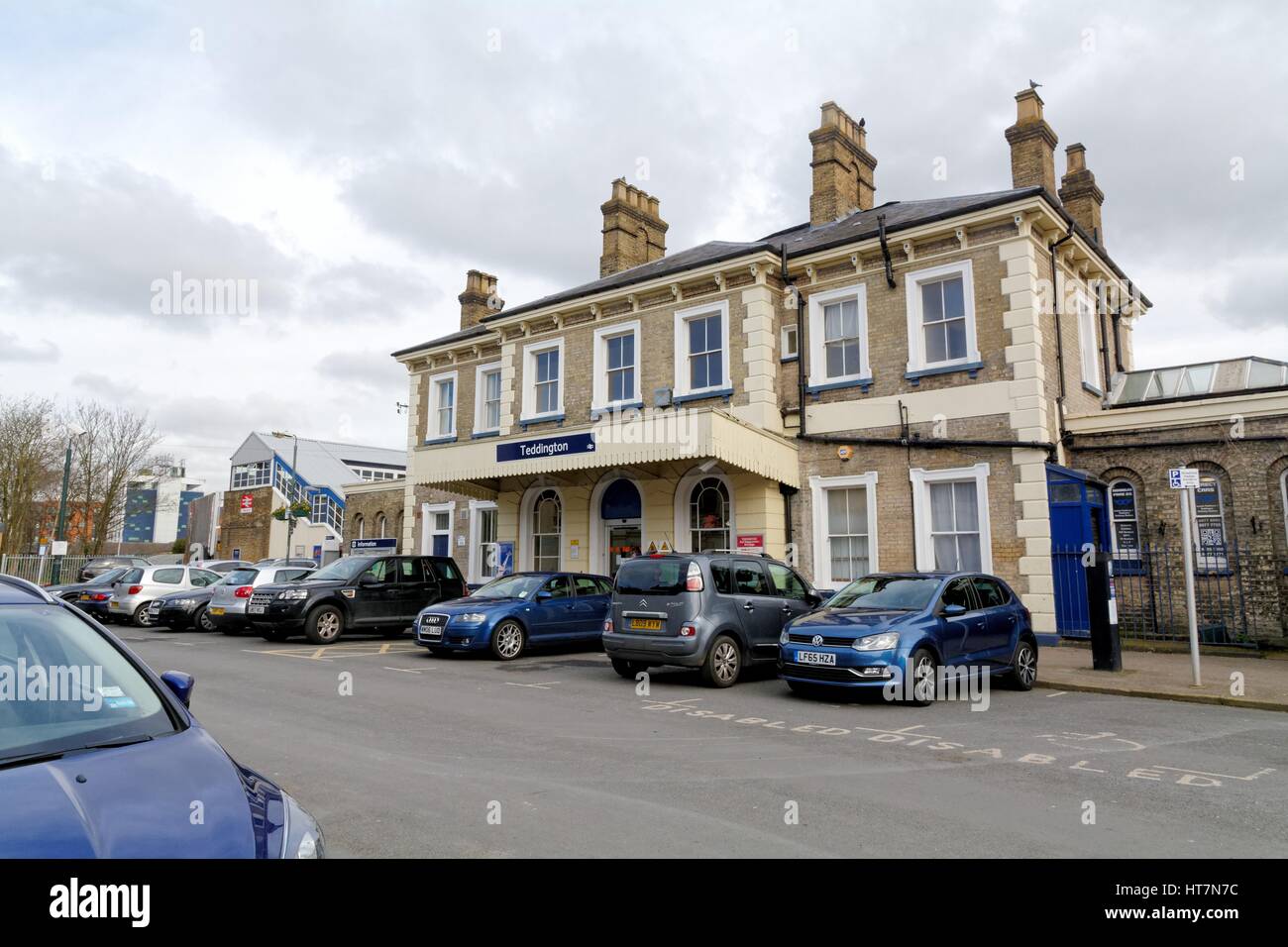 Exterior of Teddington railway station west London UK Stock Photo - Alamy