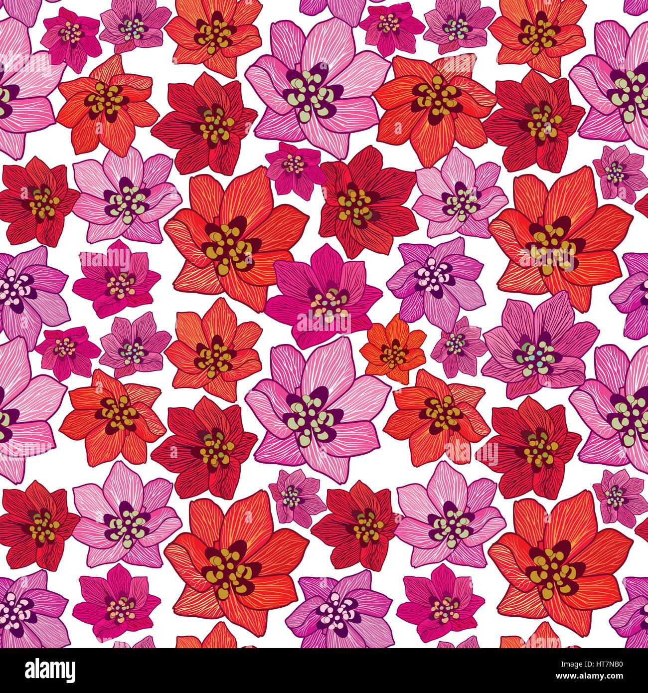 Floral seamless pattern. Flower background. Flourish garden texture ...