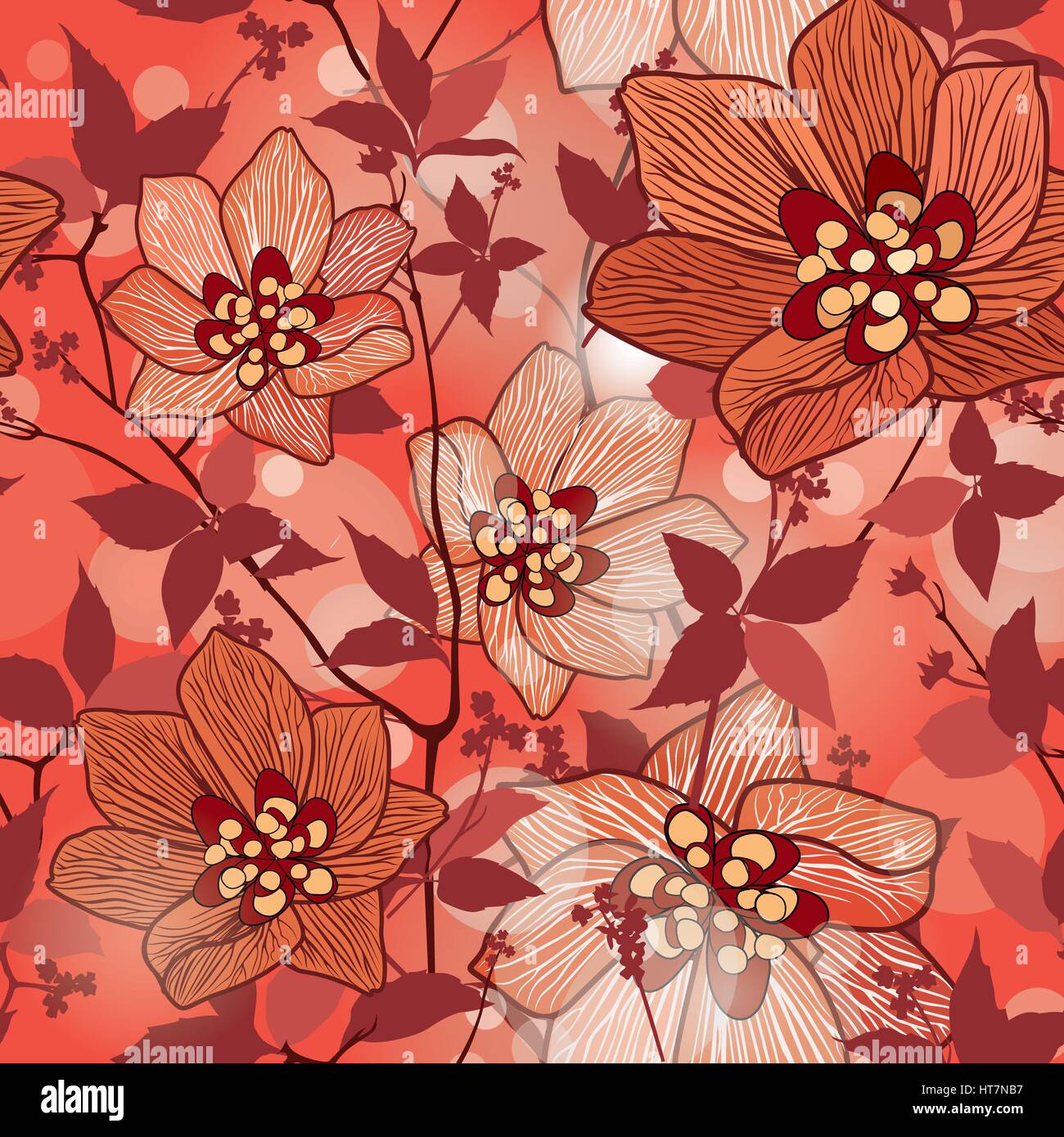 Floral seamless pattern. Flower background. Flourish garden texture ...
