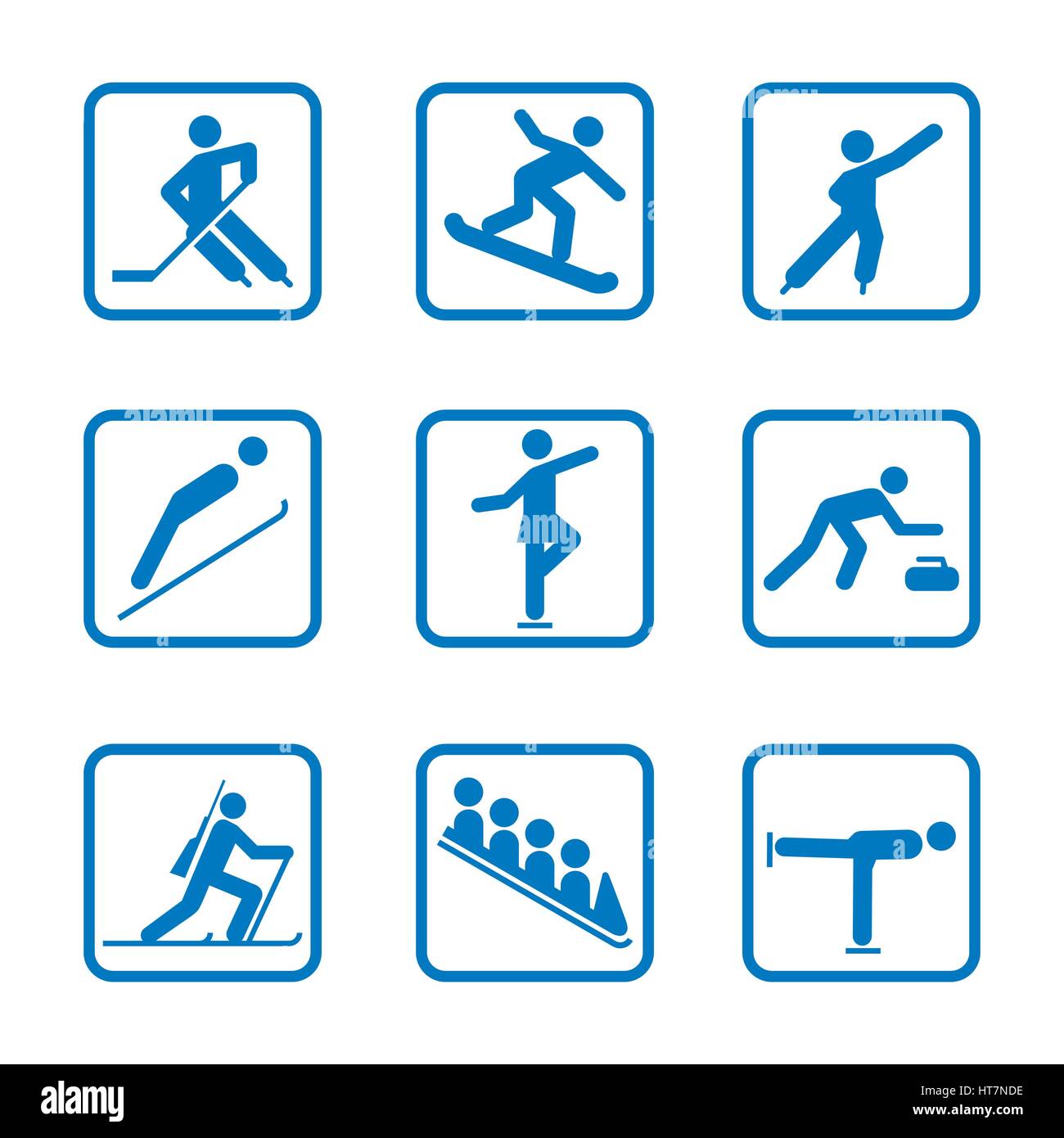Winter Olympic Sports Symbols