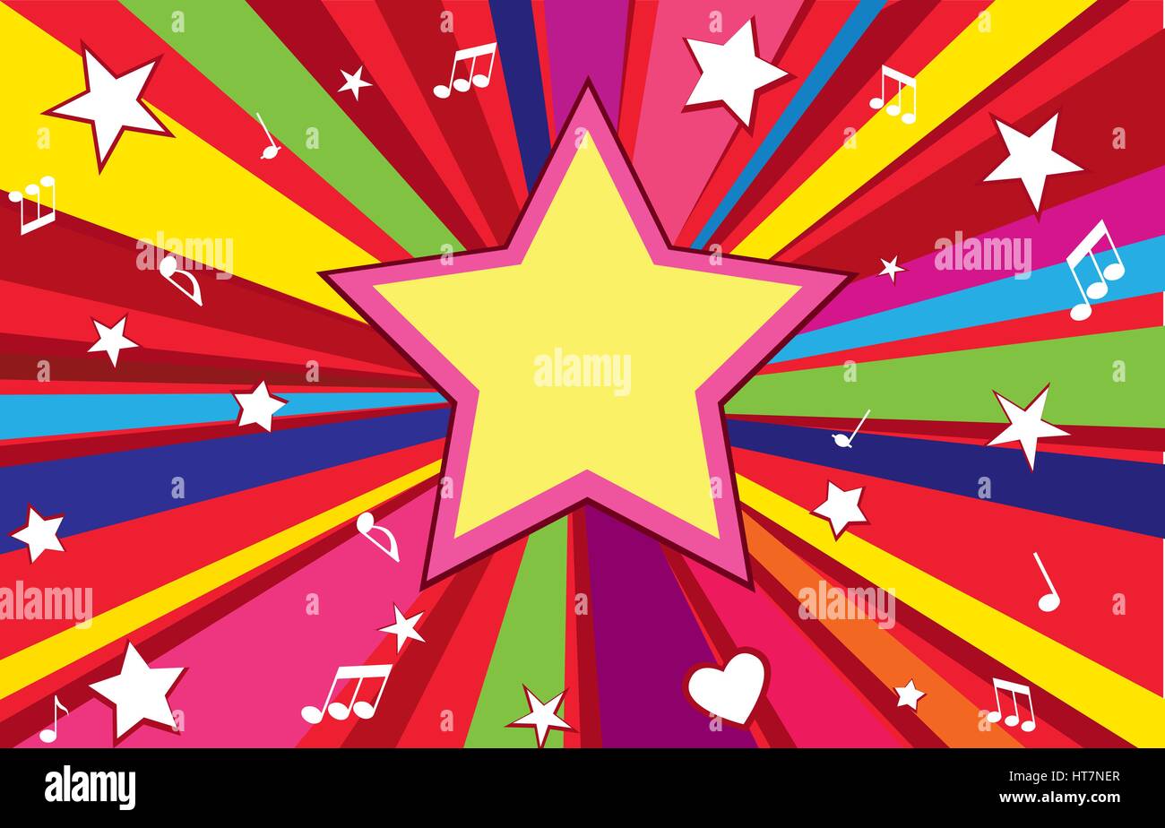 Musical star Stock Vector Images - Alamy