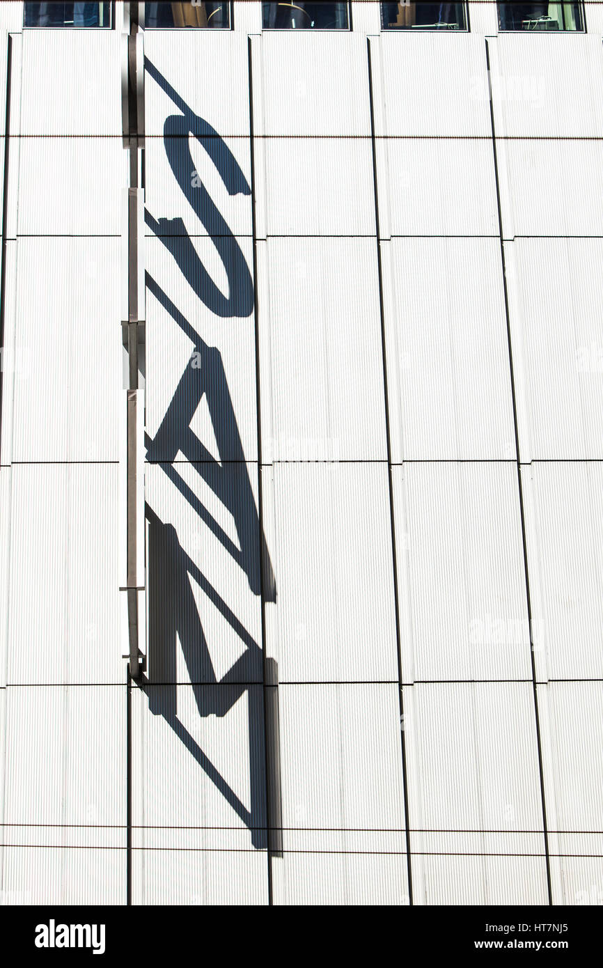 The "SAM" sign on the exterior of the Seattle Art Museum, Seattle ...