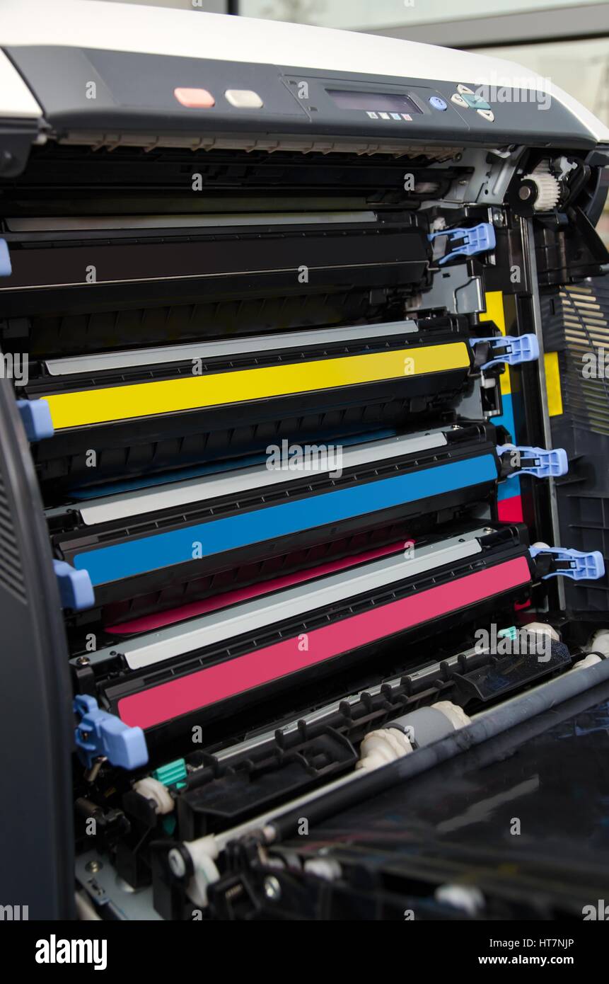 Color laser printer toners hi-res stock photography and images - Alamy
