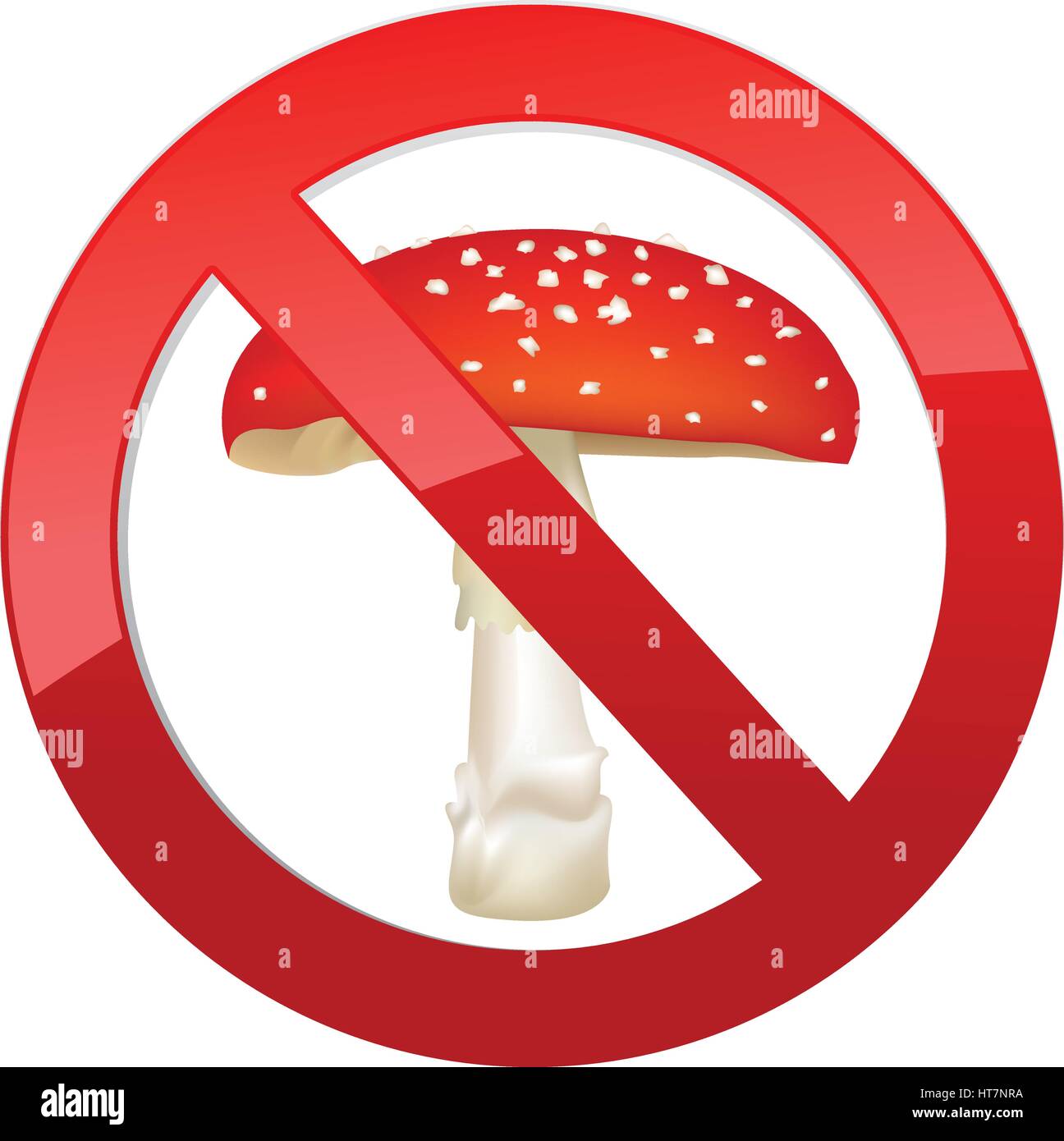 Poisonous dangerous inedible mushroom Stock Vector Images - Alamy