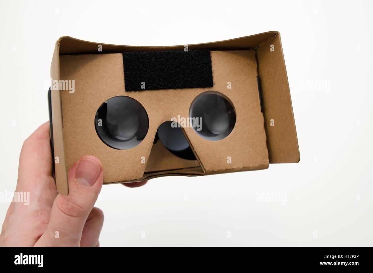 Virtual reality cardboard glasses. Easy way to watch movies and play ...