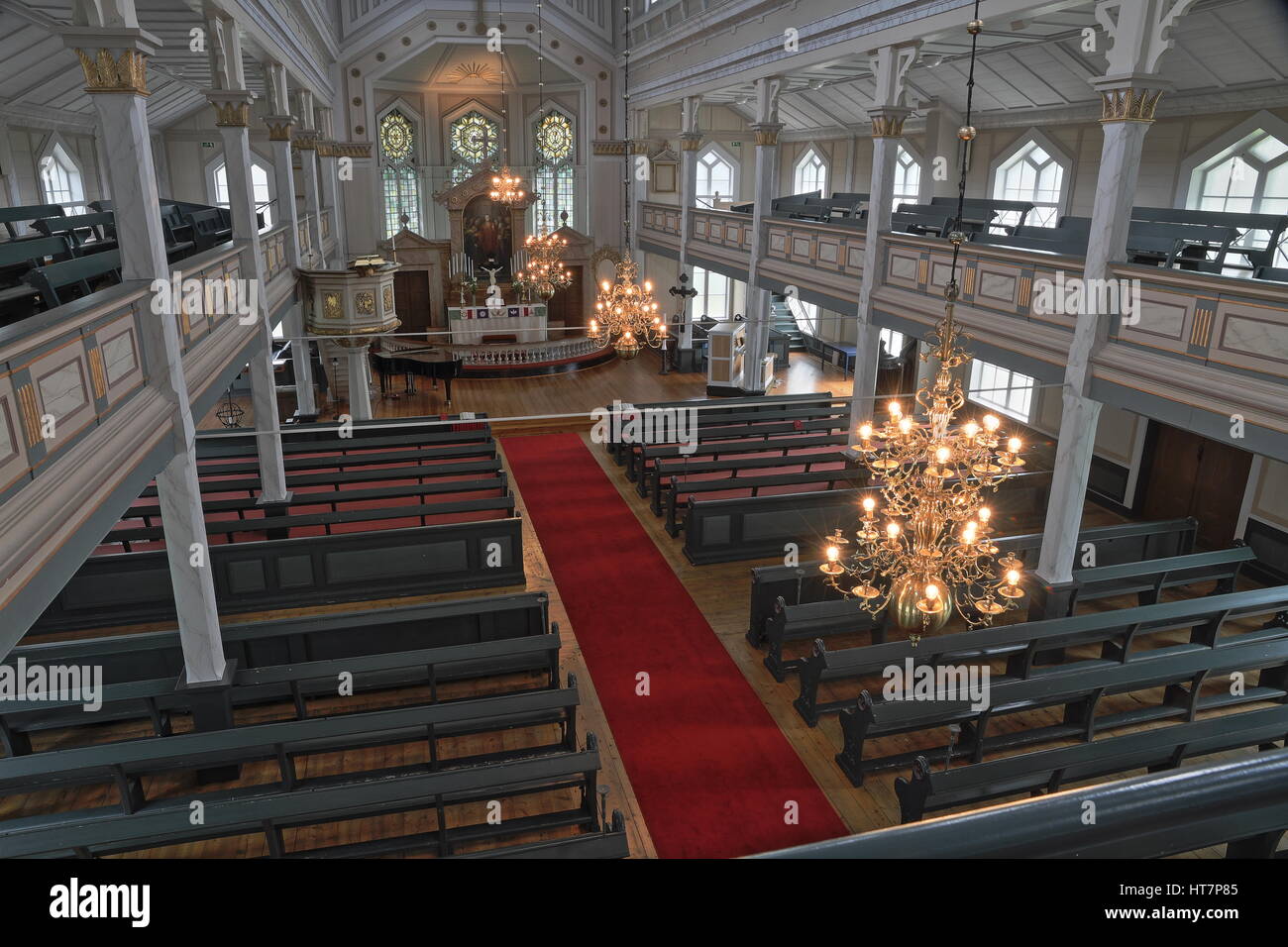 Inside protestant church hi-res stock photography and images - Alamy