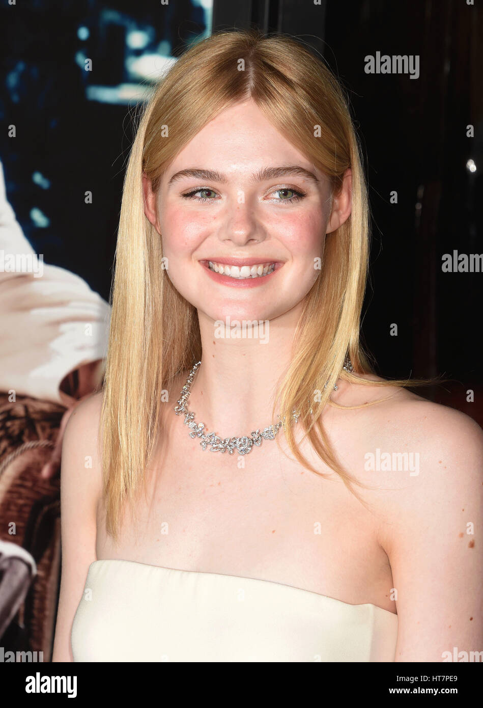 ELLIE FANNING US film actress in January 2017. Photo Jeffrey Mayer ...