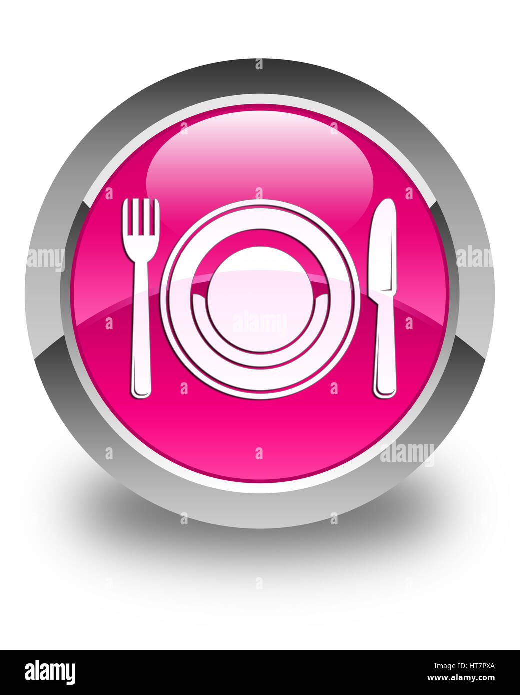 Cutlery menu illustration icon Cut Out Stock Images & Pictures - Alamy