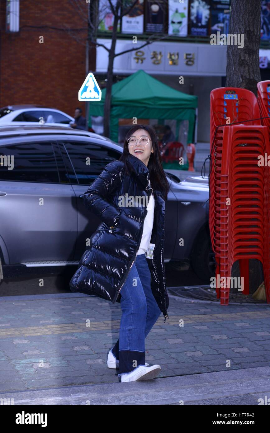 Seoul, Korea. 07th Mar, 2017. Jung Da Bin, Woori Kim and Won Ju attend ...