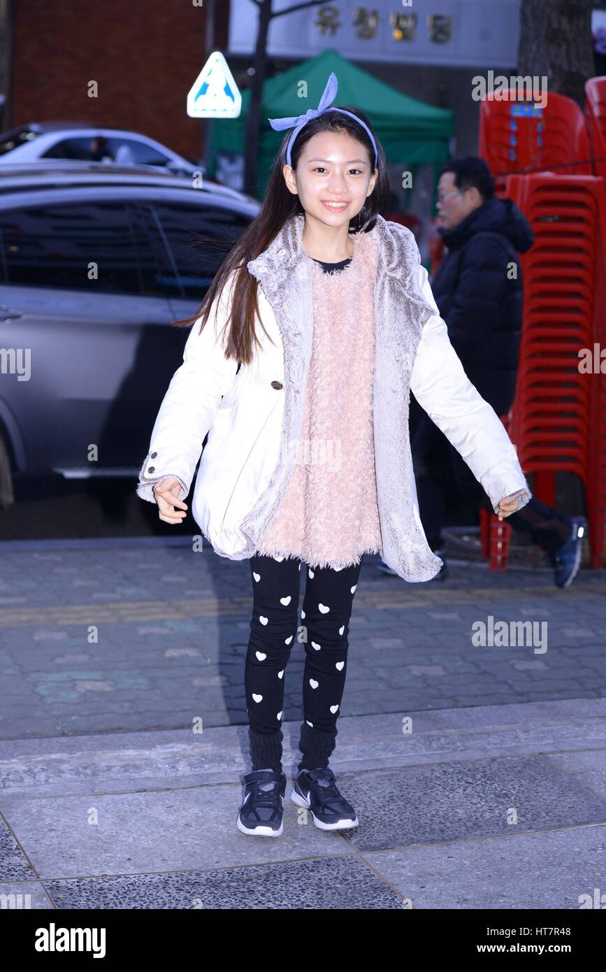 Seoul, Korea. 07th Mar, 2017. Jung Da Bin, Woori Kim and Won Ju attend ...