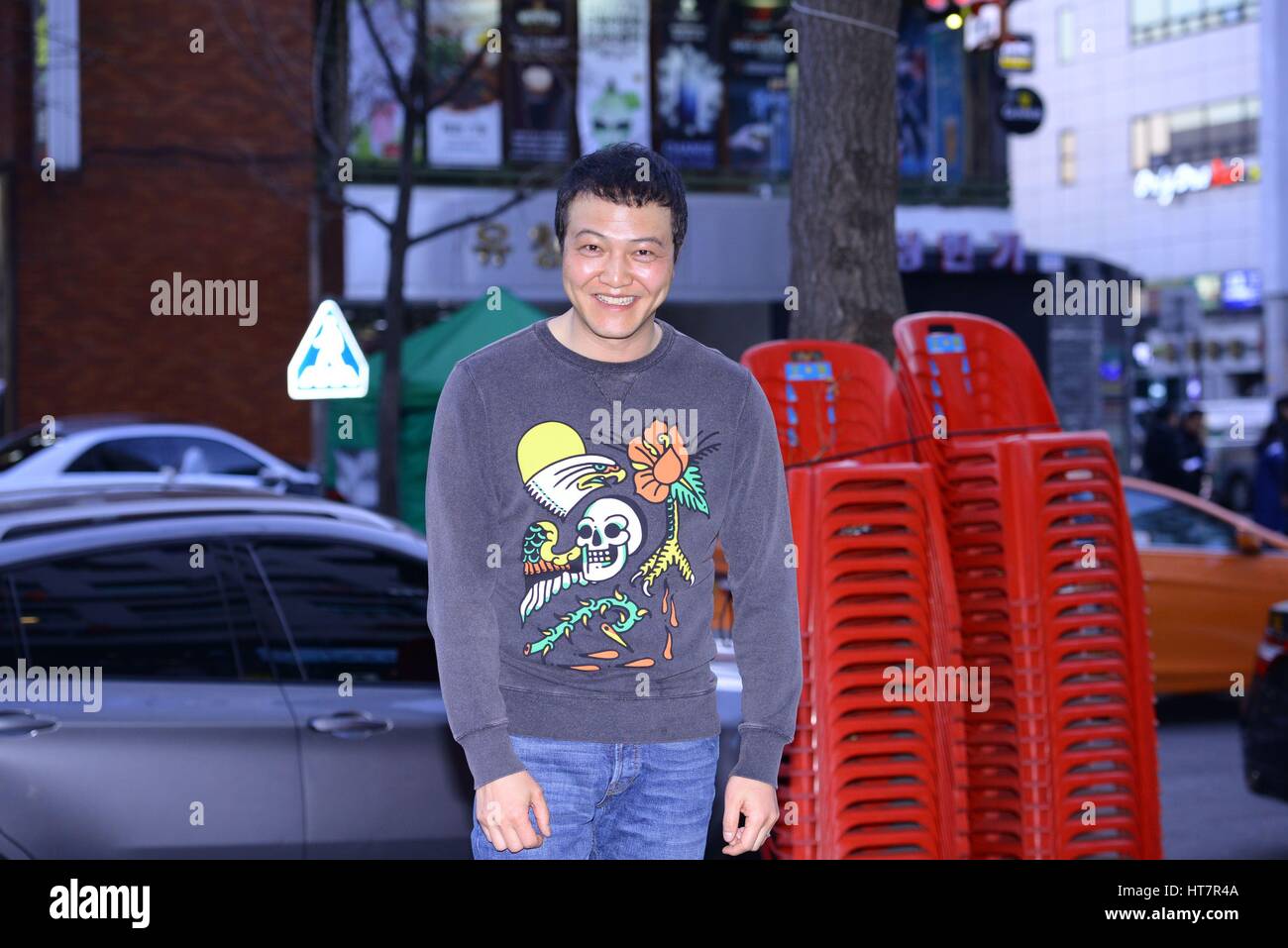 Seoul, Korea. 07th Mar, 2017. Jung Da Bin, Woori Kim and Won Ju attend ...