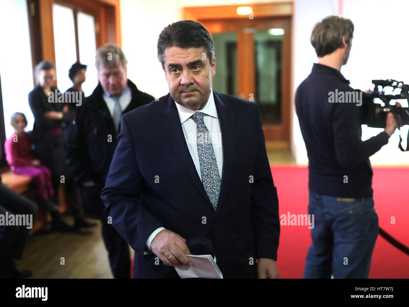 Berlin, Germany. 08th Mar, 2017. The German foreign minister Sigmar ...