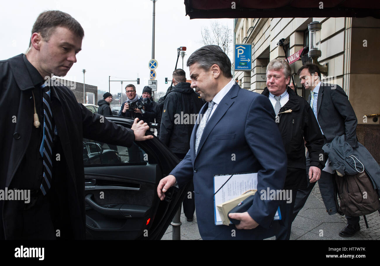 Berlin, Germany. 08th Mar, 2017. The German foreign minister Sigmar ...