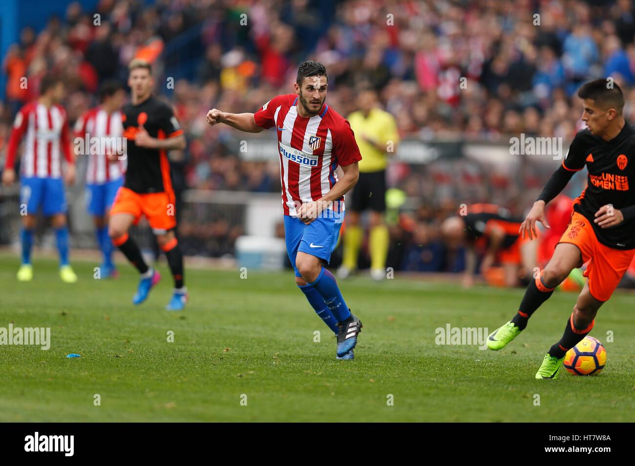 Madrid, Spain. 5th Mar, 2017. Koke (Atletico) Football/Soccer : Spanish ...
