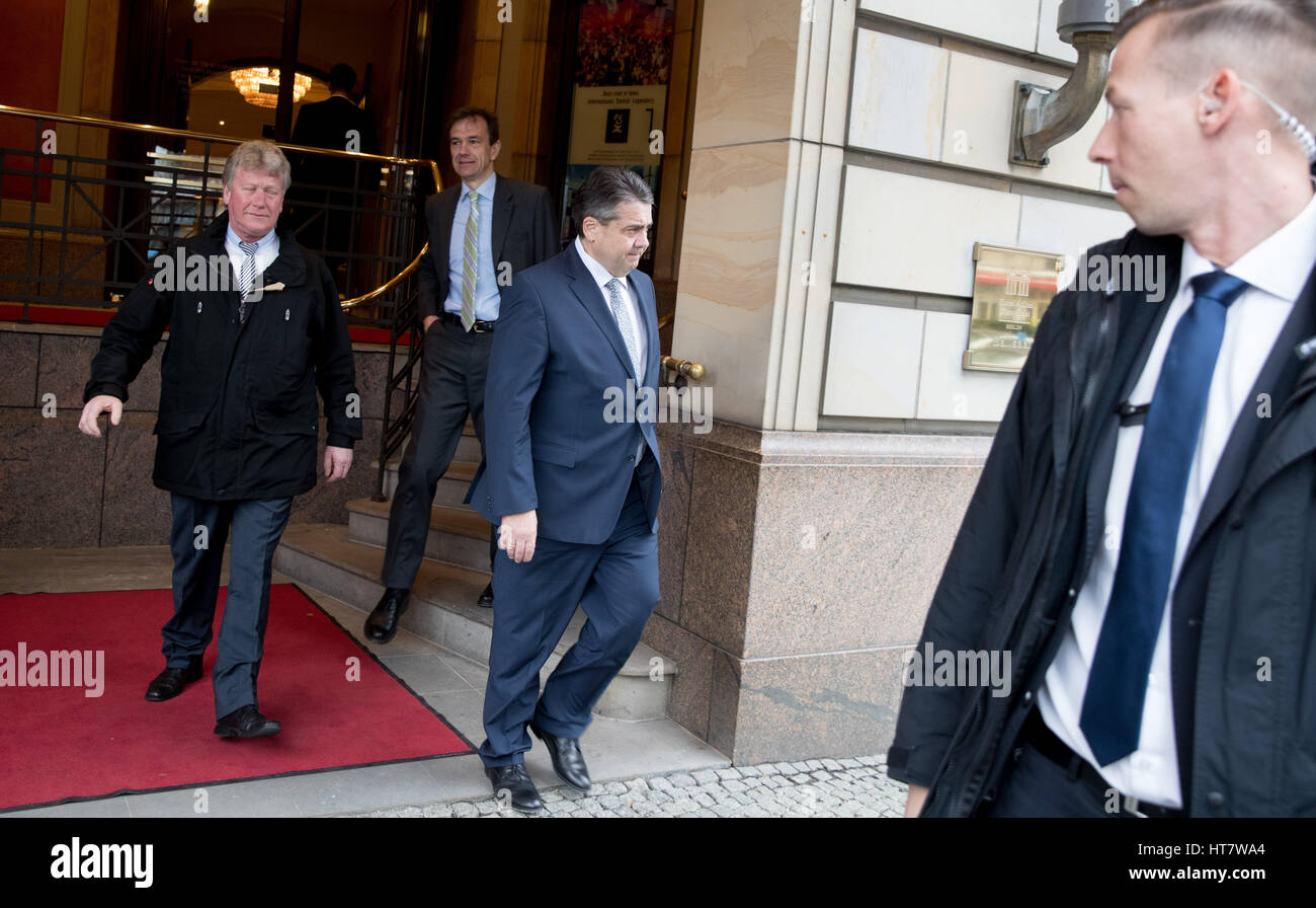 Berlin, Germany. 08th Mar, 2017. The German foreign minister Sigmar ...