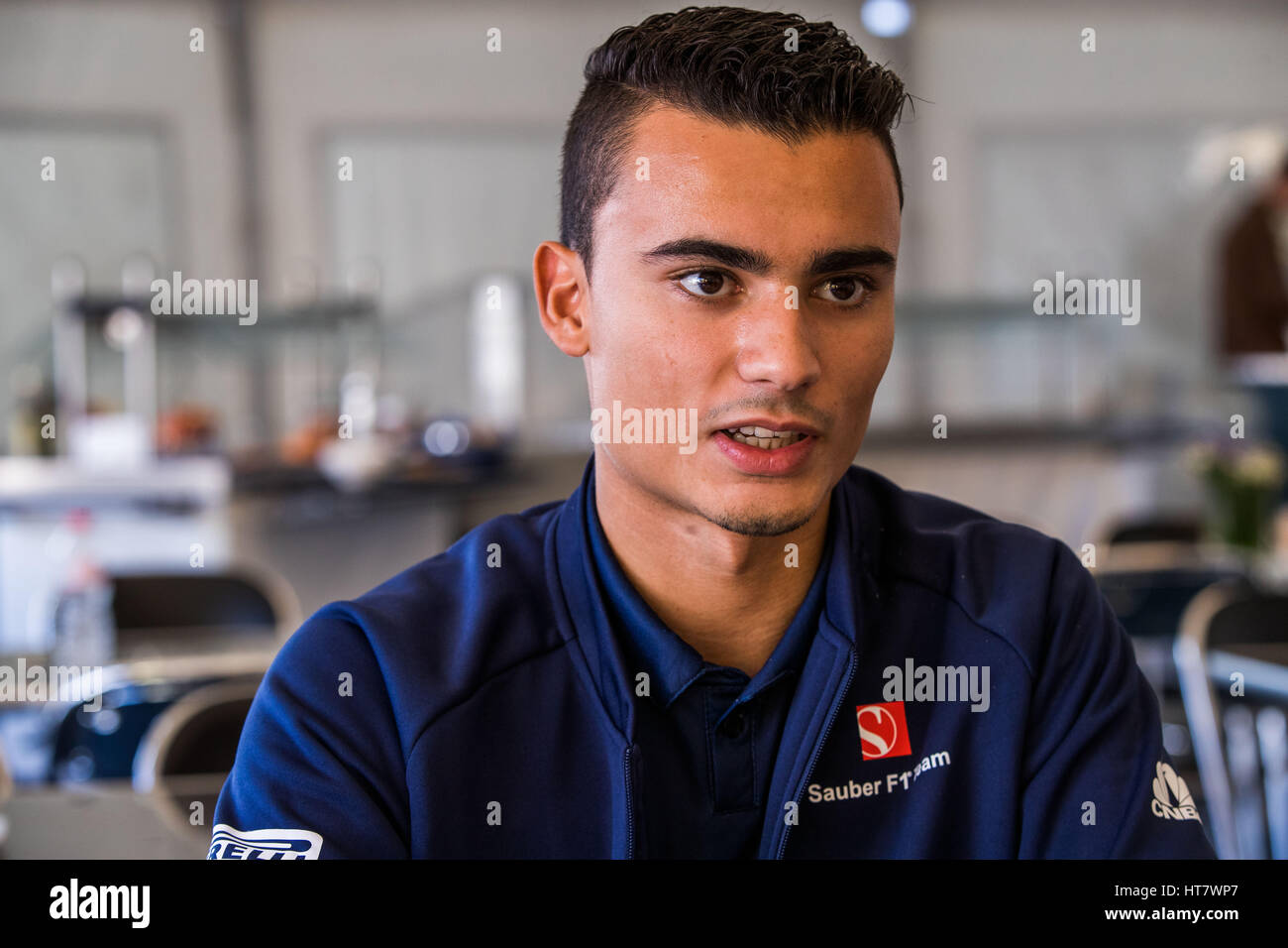 The German Formula One driver Pascal Wehrlein at the Circuit de ...