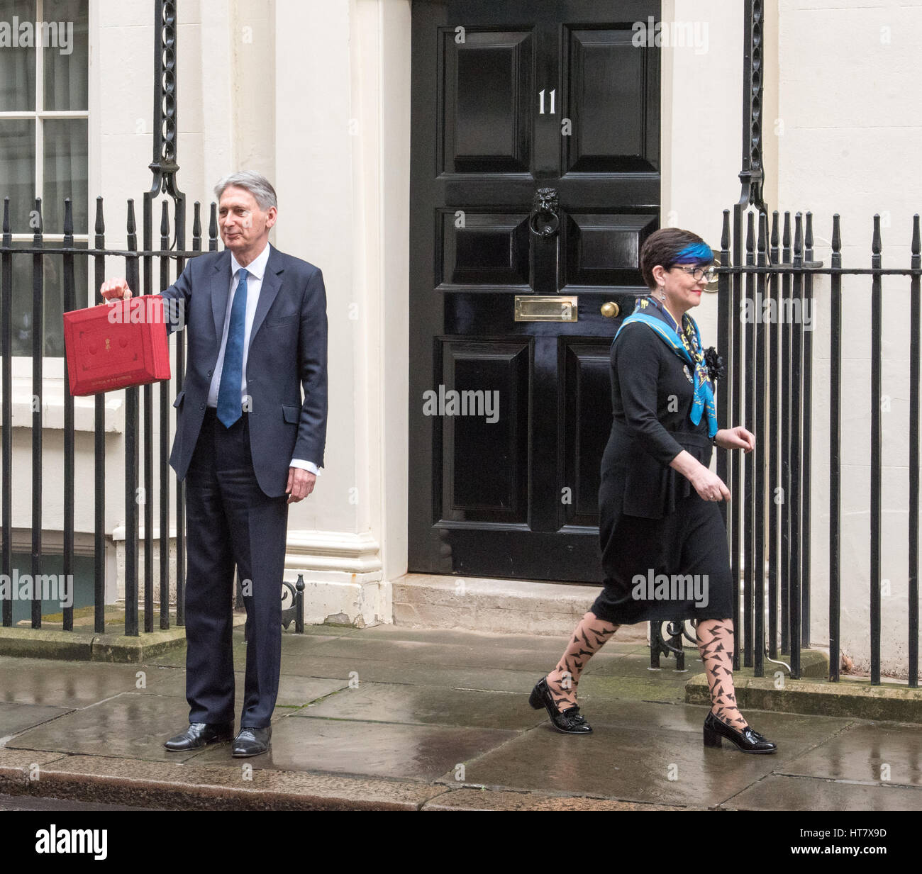 London, UK. 8th Mar, 2017. Philip Hammond, The Chancellor, leaves 11 ...