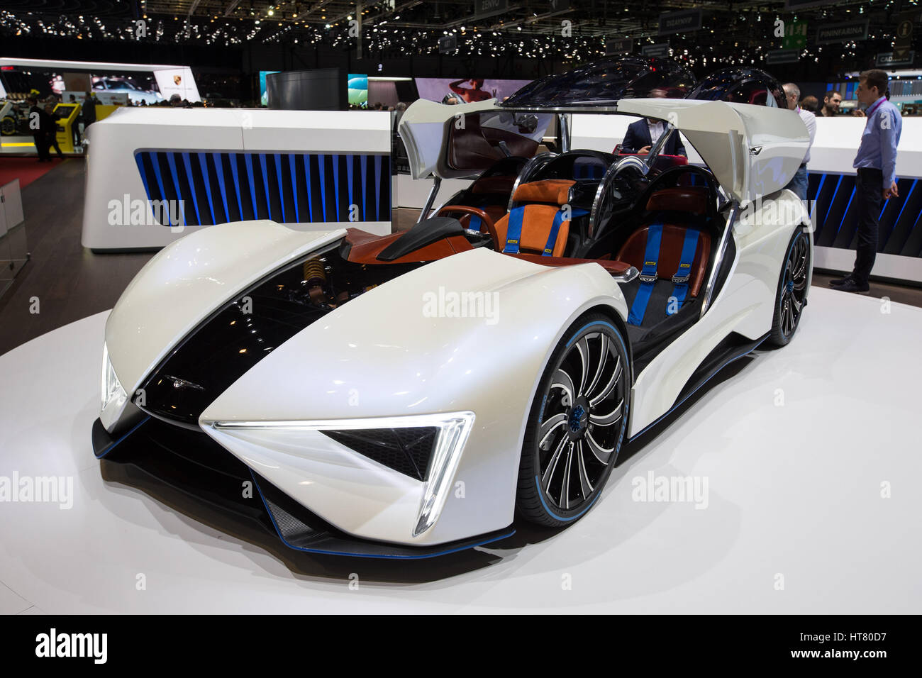Geneva, Switzerland. 8th Mar, 2017. A Techrules Ren concept car of ...