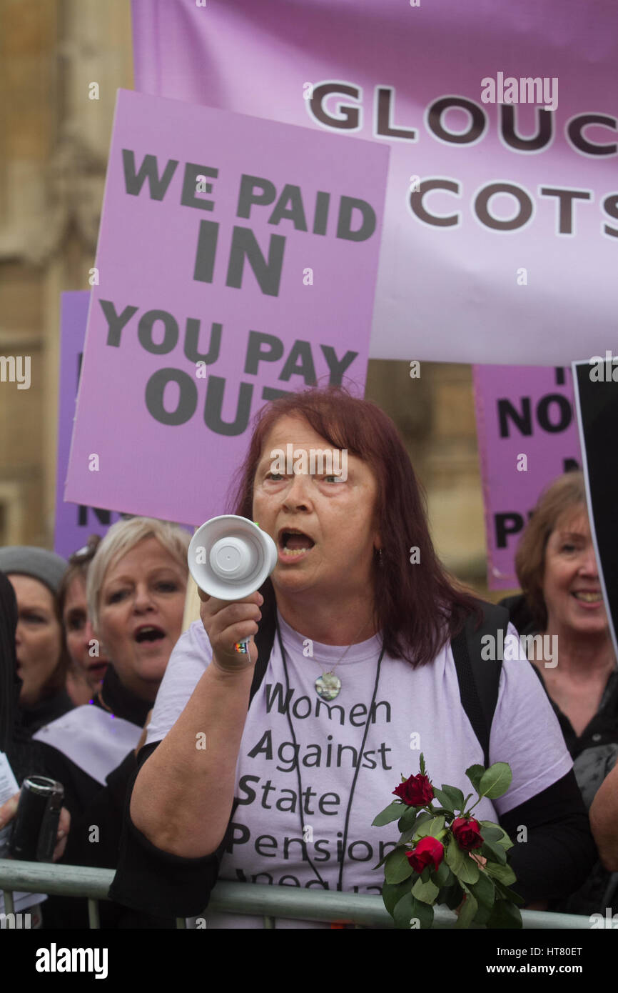London UK. 8th March Hundreds of women from WASPI Women Against State ...