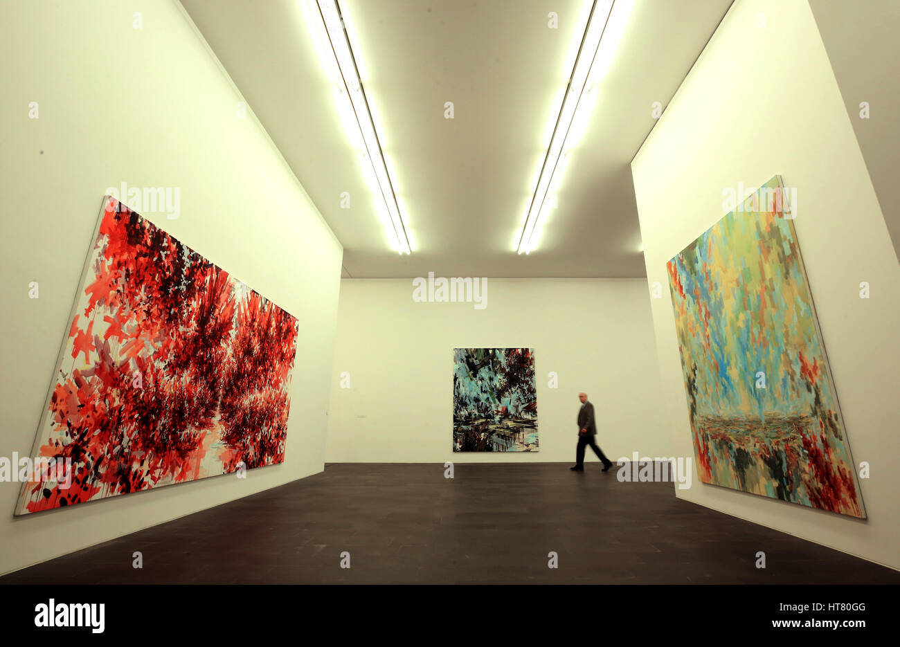 Duisburg, Germany. 08th Mar, 2017. The works of David Schnell's 'Rot ...