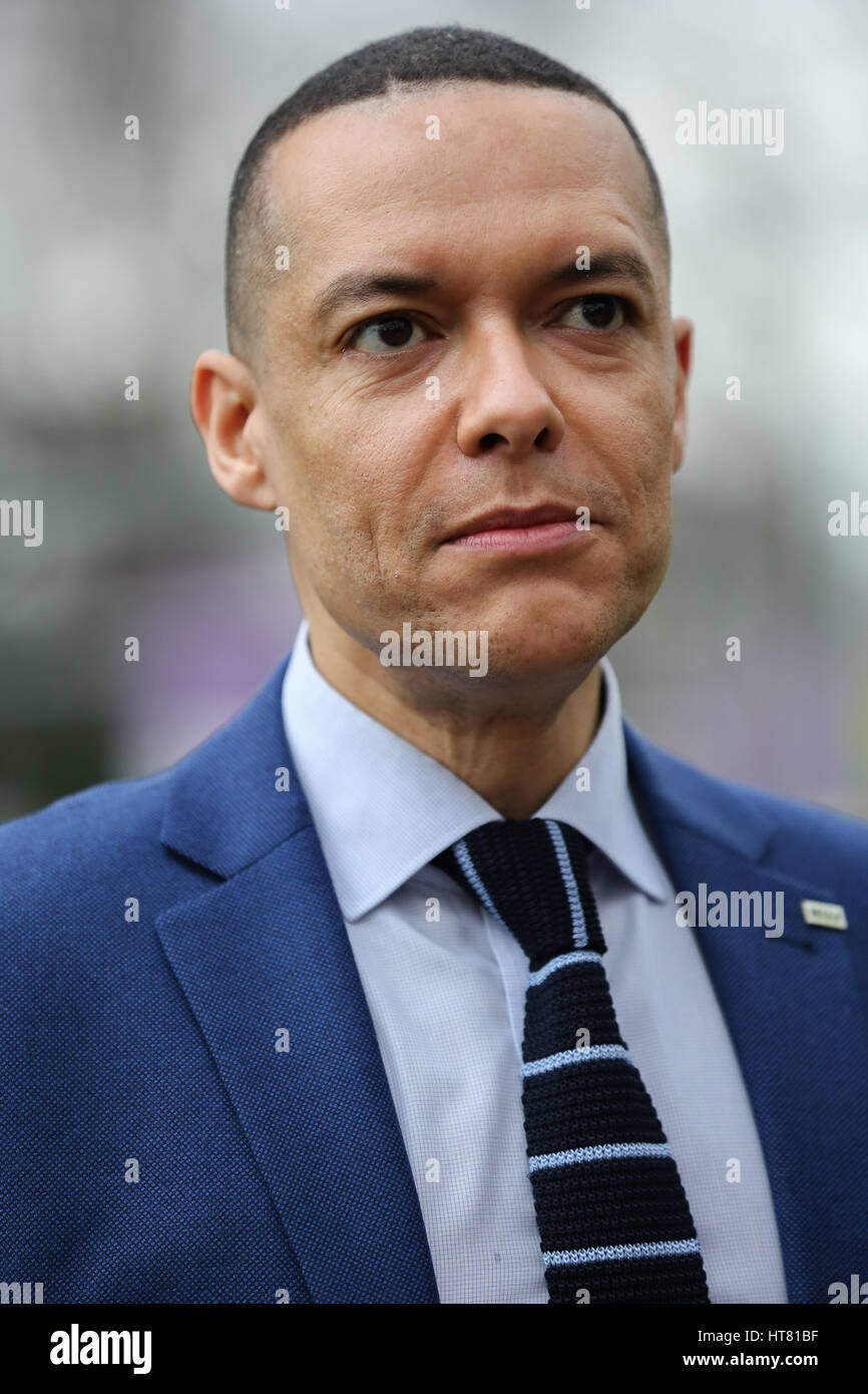 College Green, London, UK 8 Mar 2017 - Clive Lewis MP gives media ...