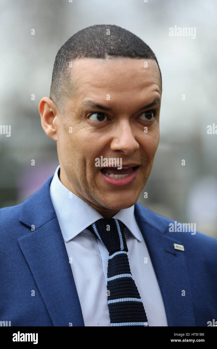 College Green, London, UK 8 Mar 2017 - Clive Lewis MP gives media ...