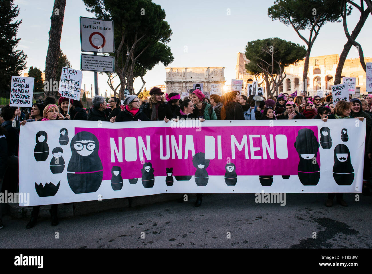 Rome, Italy. 08th Mar, 2017. Women attends at the Women's Day ...
