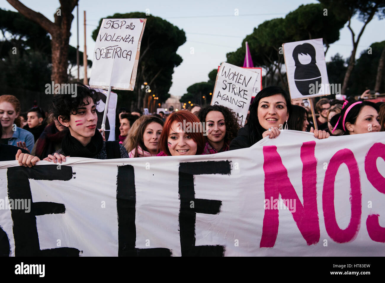 Rome, Italy. 08th Mar, 2017. Women attends at the Women's Day ...