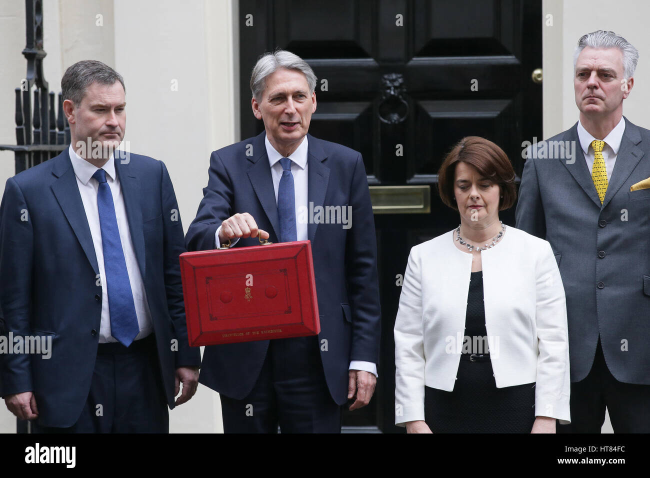 London, UK. 8th Mar, 2017. British Chancellor of the Exchequer Philip ...