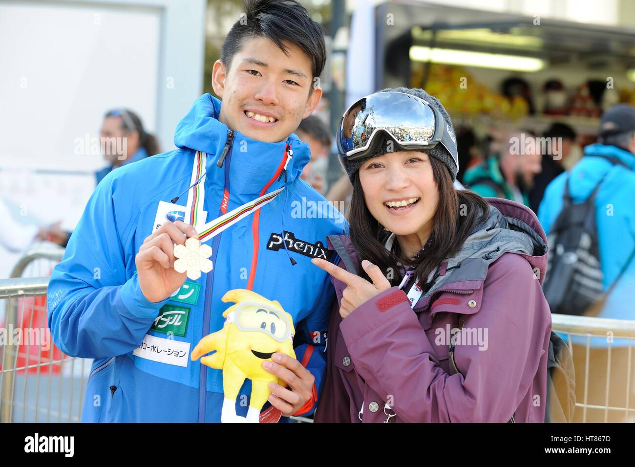 Sierra Nevada, Spain. 8th Mar, 2017. (L-R) Ikuma Horishima (JPN), Aiko ...