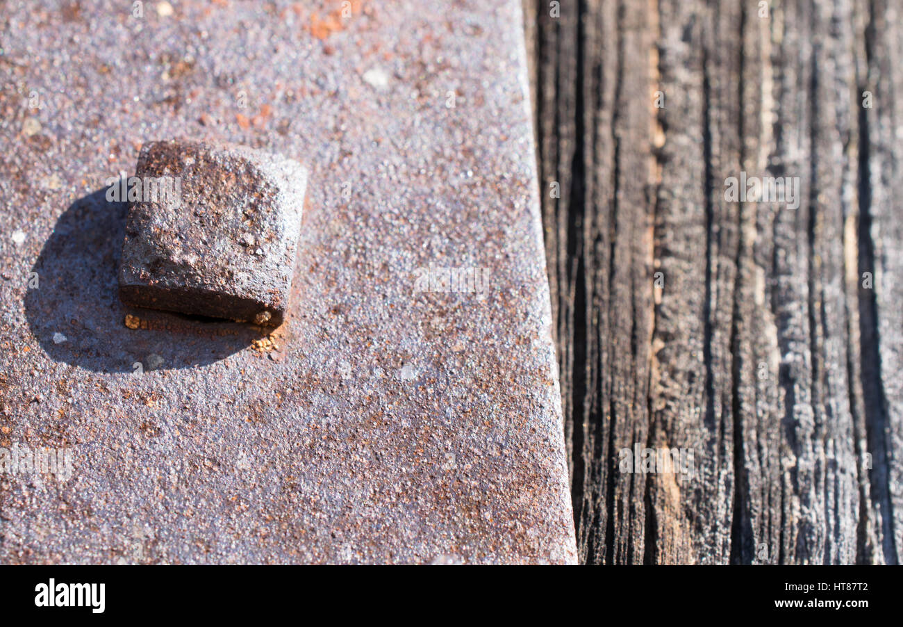 Old Rusty Bolt on Barn Door Hinge Stock Photo - Alamy