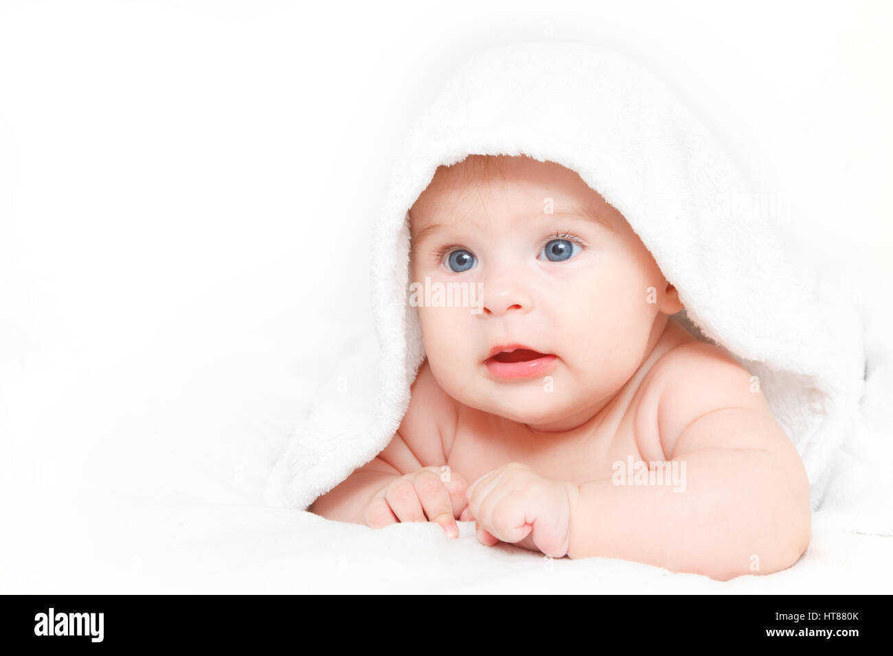 Cute curious baby Stock Photo - Alamy