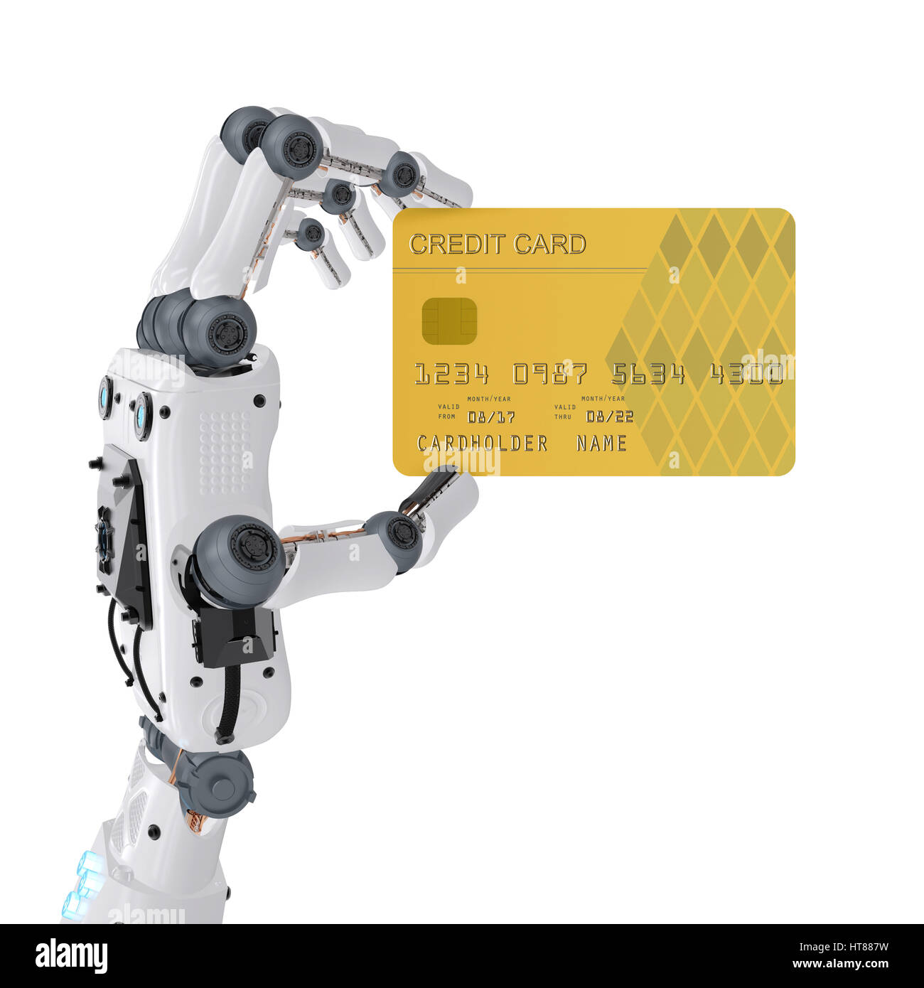 Arm holding card payment Cut Out Stock Images & Pictures - Alamy