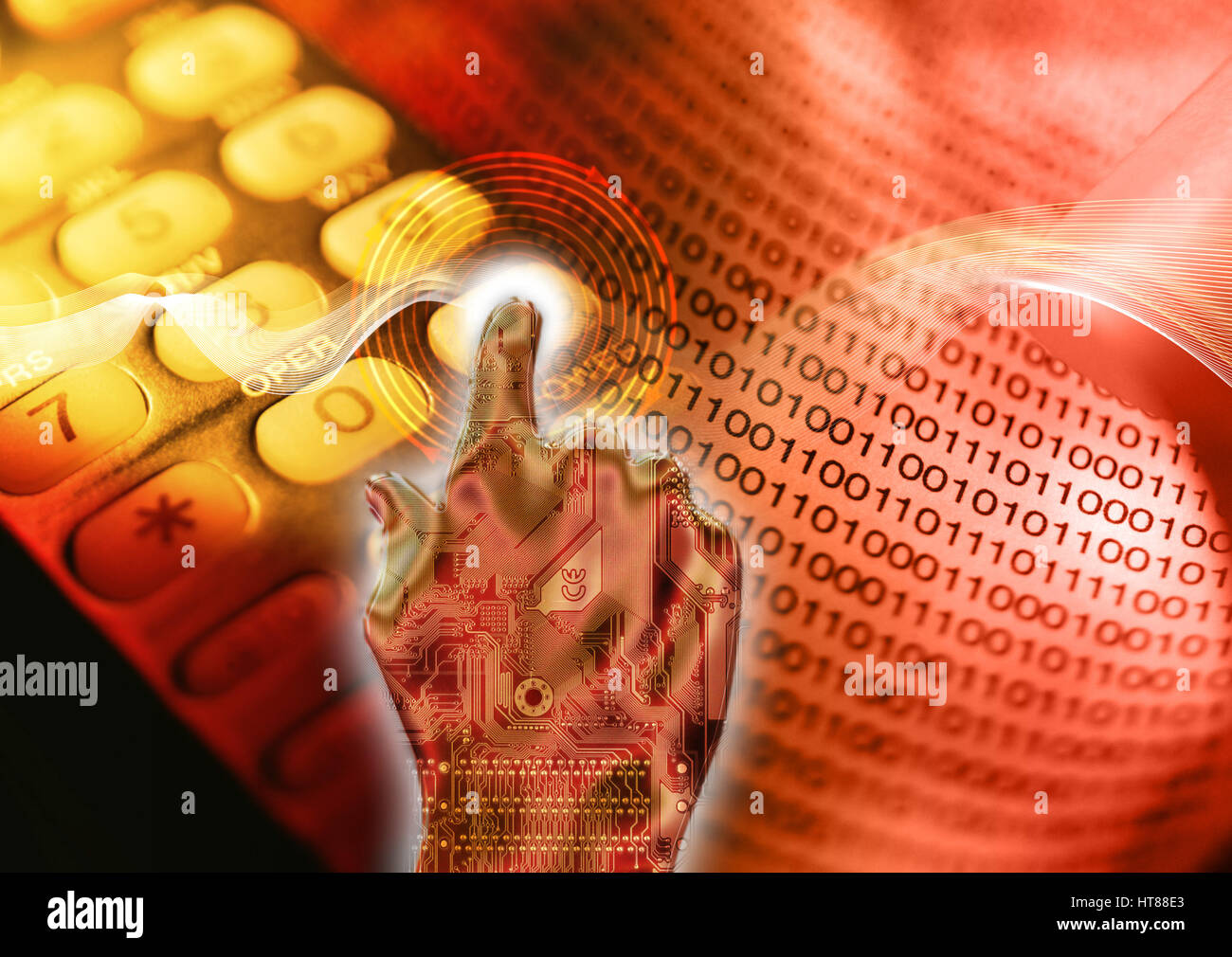 Superimposed code hi-res stock photography and images - Alamy