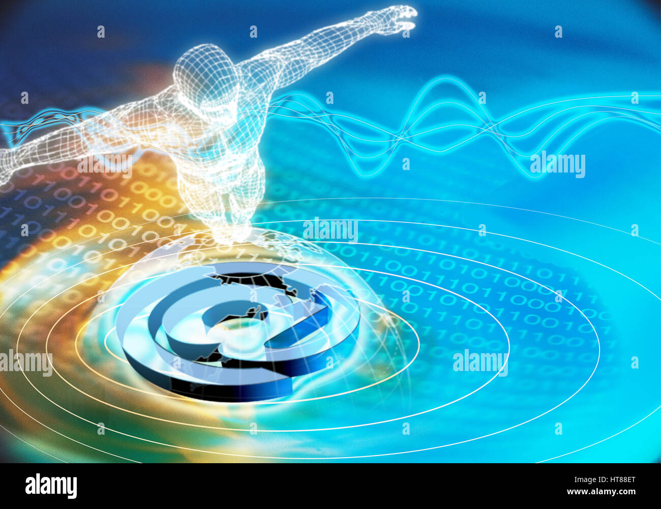 Superimposed code hi-res stock photography and images - Alamy