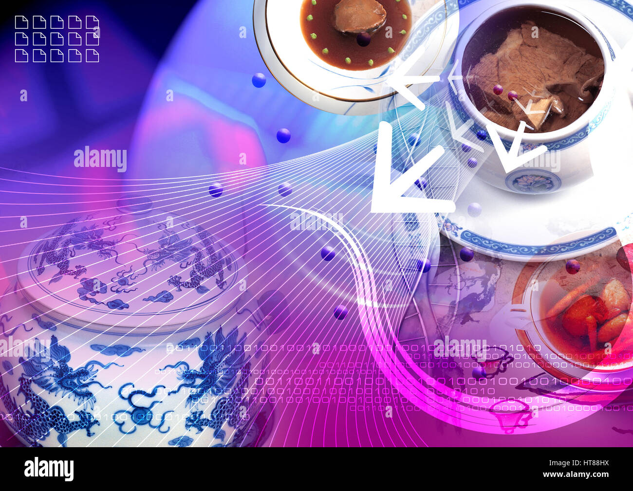 group of objects,high angle view,horizontal,color,colour,illustration ...