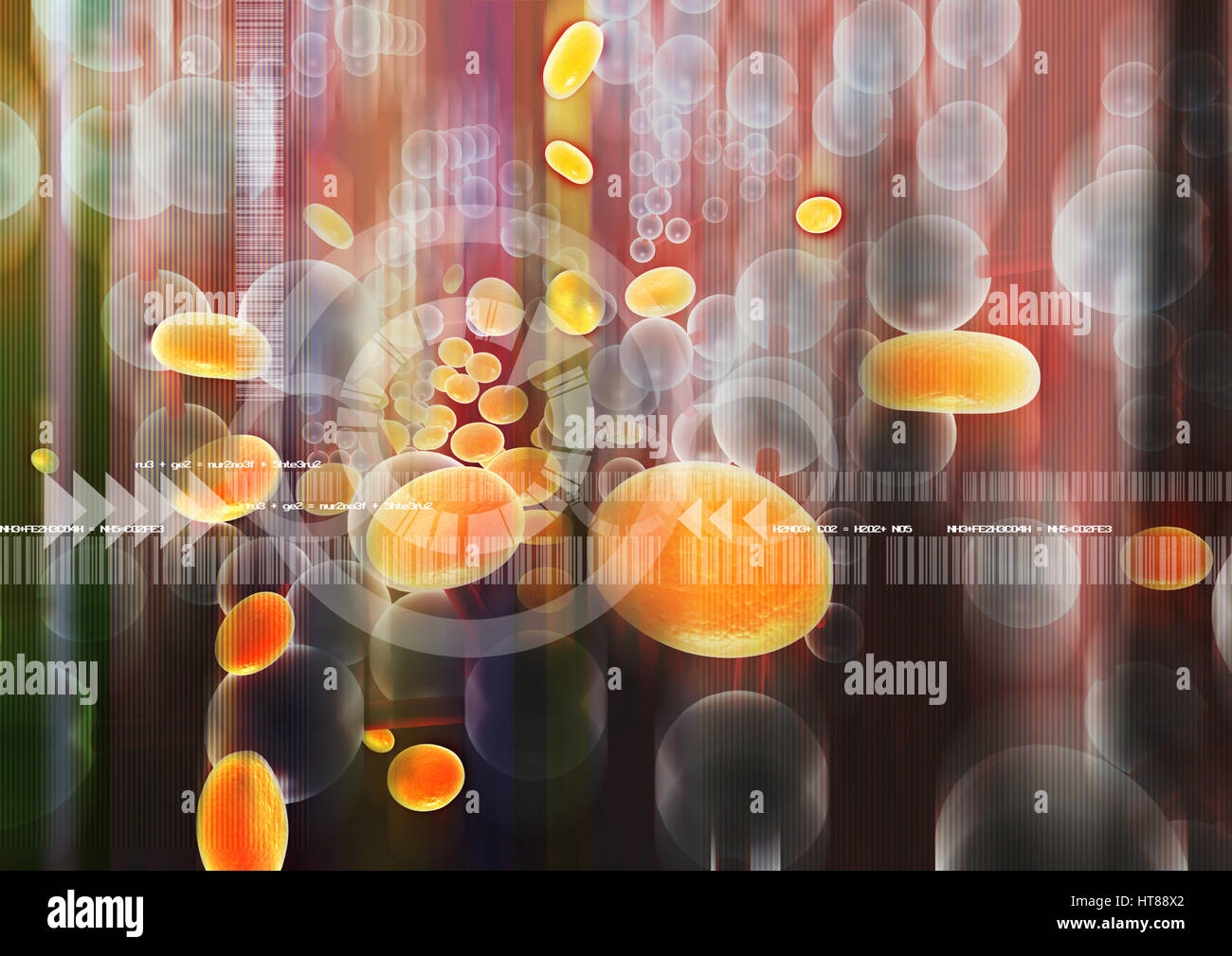 biology,cell,close-up,cluster,color,colour,computer graphics,digitally ...