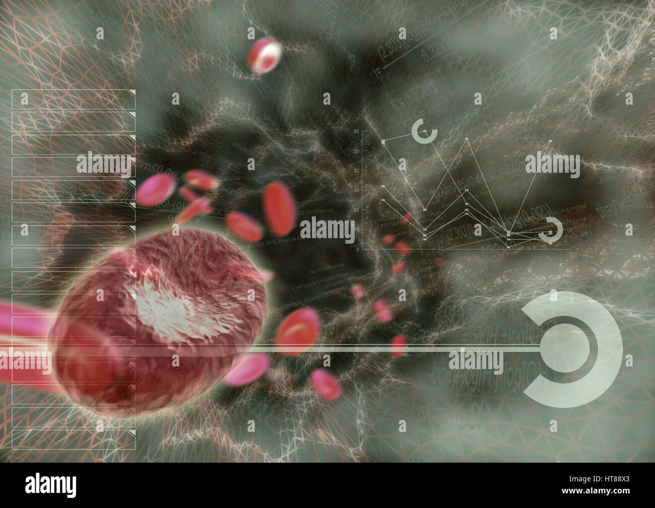 biology,cell,close-up,cluster,color,colour,computer graphics,digitally ...