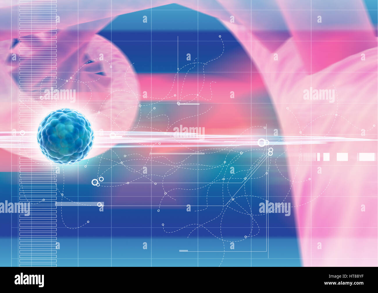 biology,blue,cell,close-up,color,colour,computer graphics,digitally ...