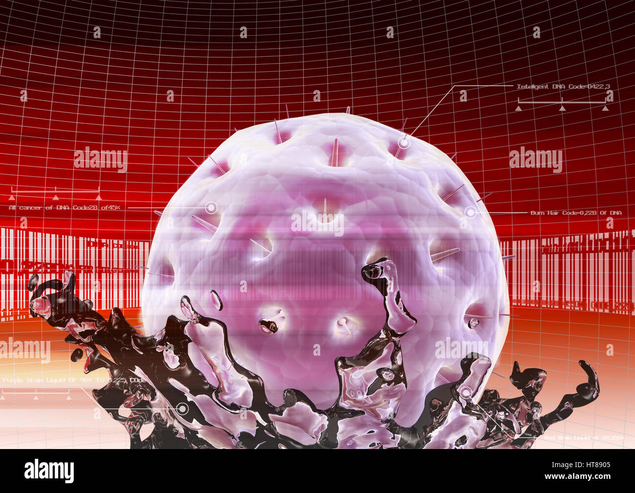 biology,cell,close-up,color,colour,computer graphics,digitally ...