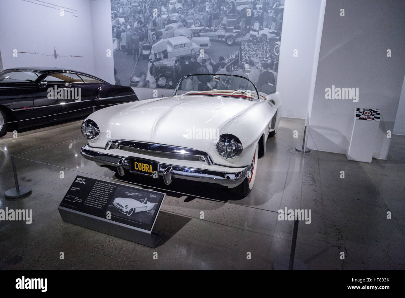 Los Angeles, CA, USA - March 4, 2017: White 1953 Hansen nicknamed Cobra ...