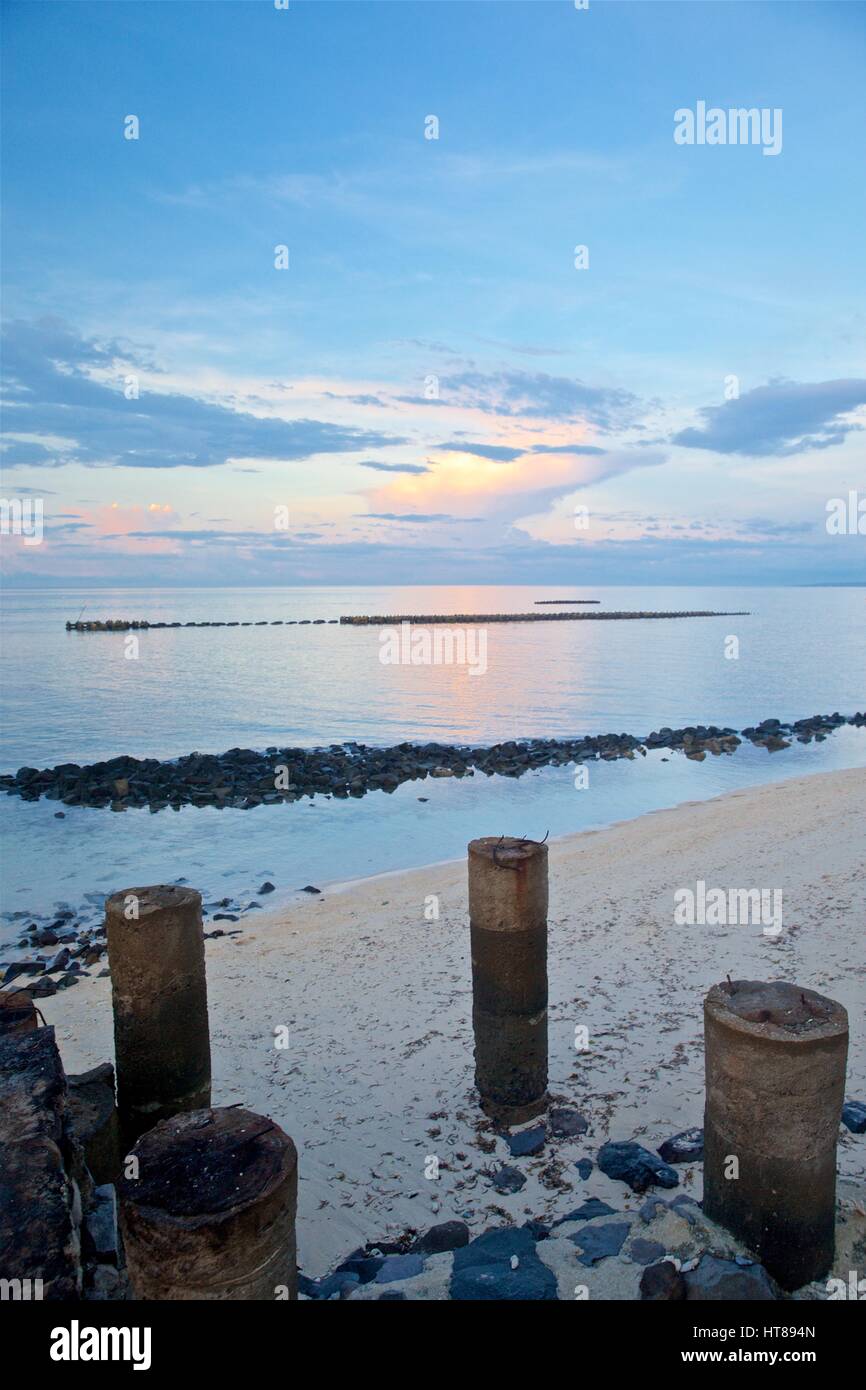 jetty pillars Gili Islands Stock Photo - Alamy