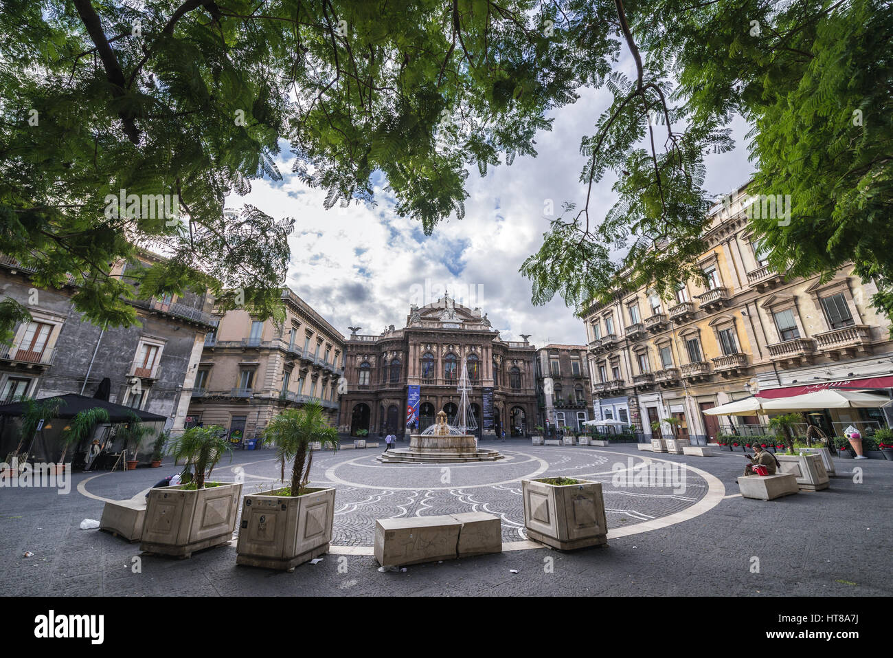 Teatro Massimo Bellini opera house (named after Vincenzo Bellini) on ...