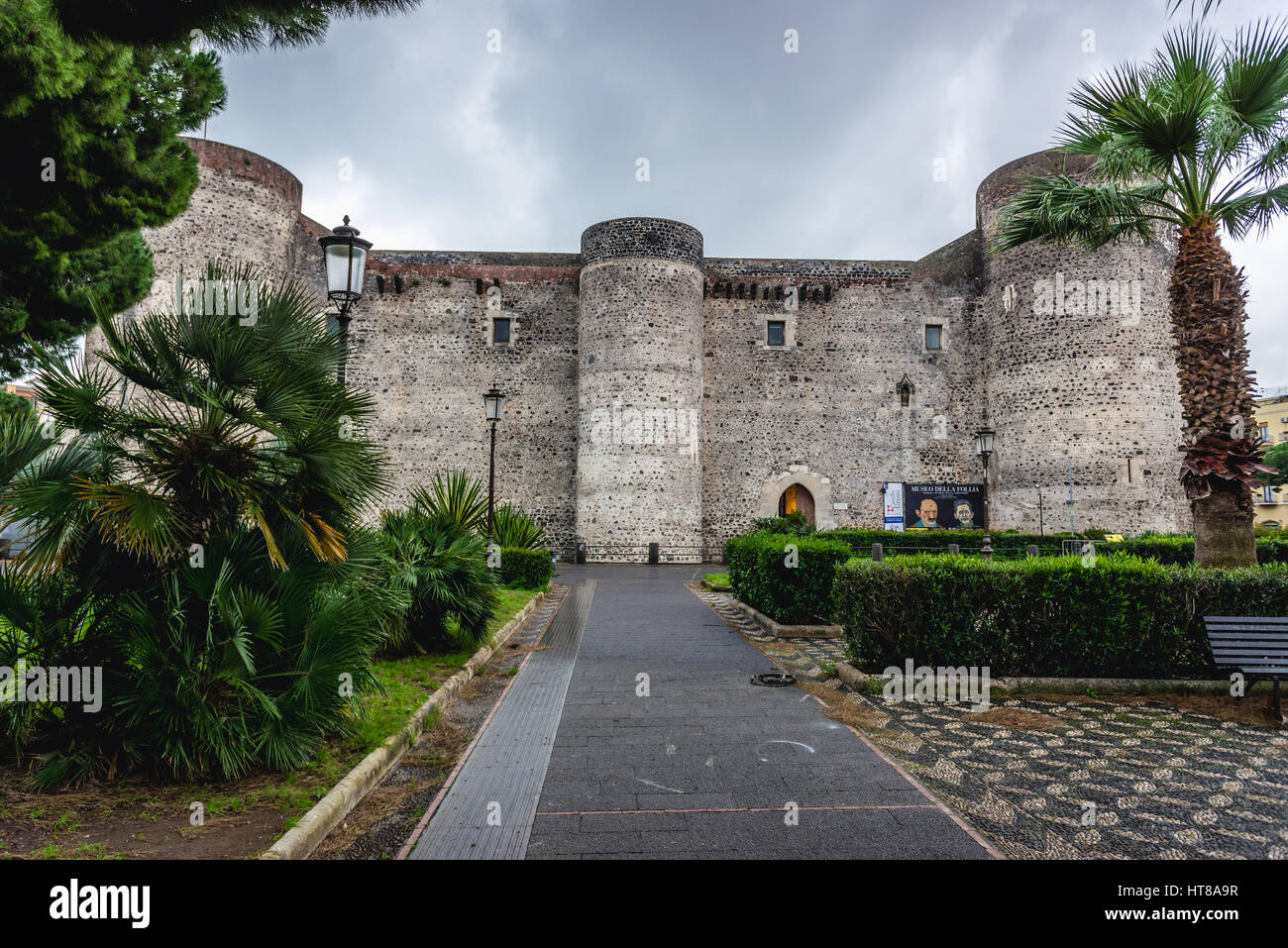 13th century Bear Castle (Castello Ursino also known as Castello Svevo ...