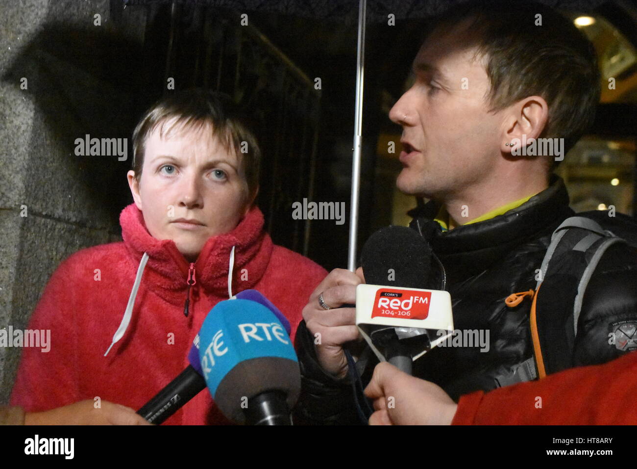 Dublin, Ireland. 07th Mar, 2017. Vera Twomey and TD Gino Kenny Speking ...