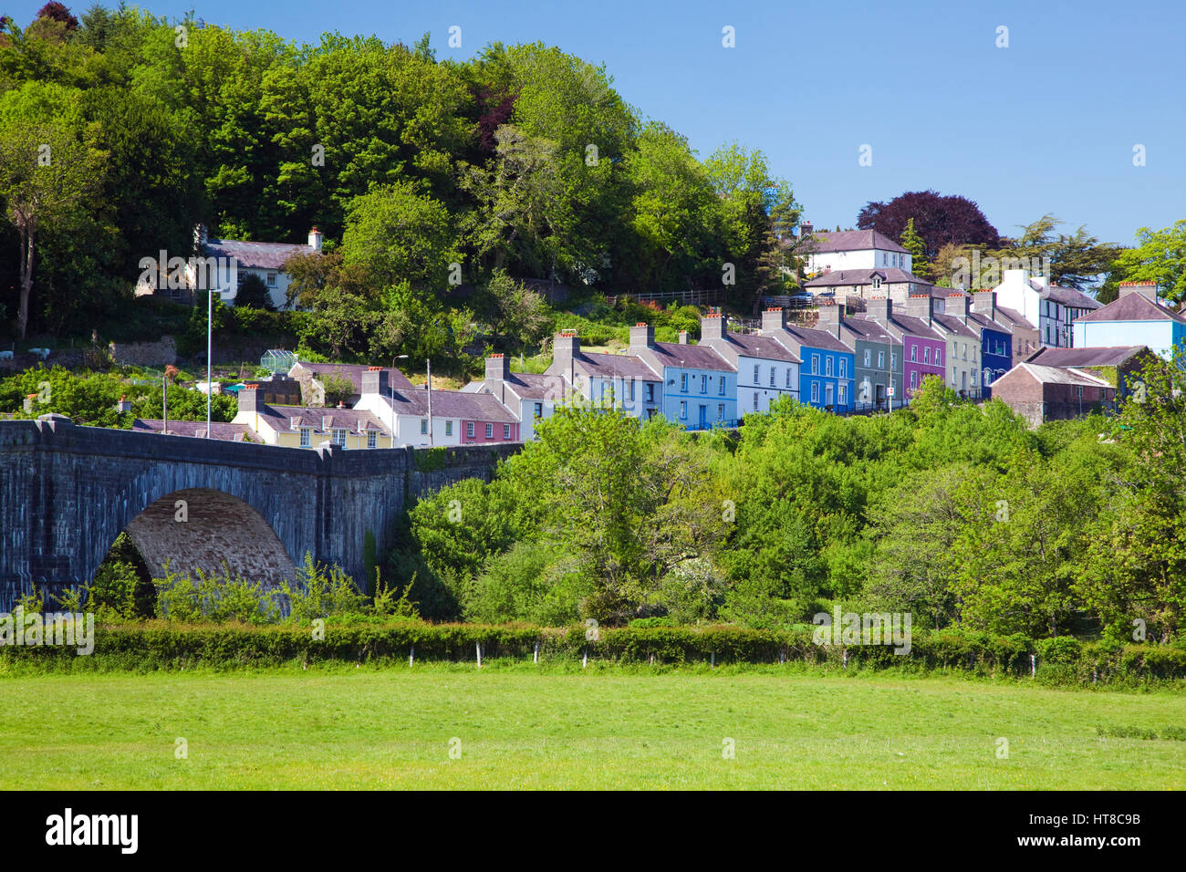 Bridge over the River Towy, llandeilo, Carmarthenshire, Wales, U.K ...