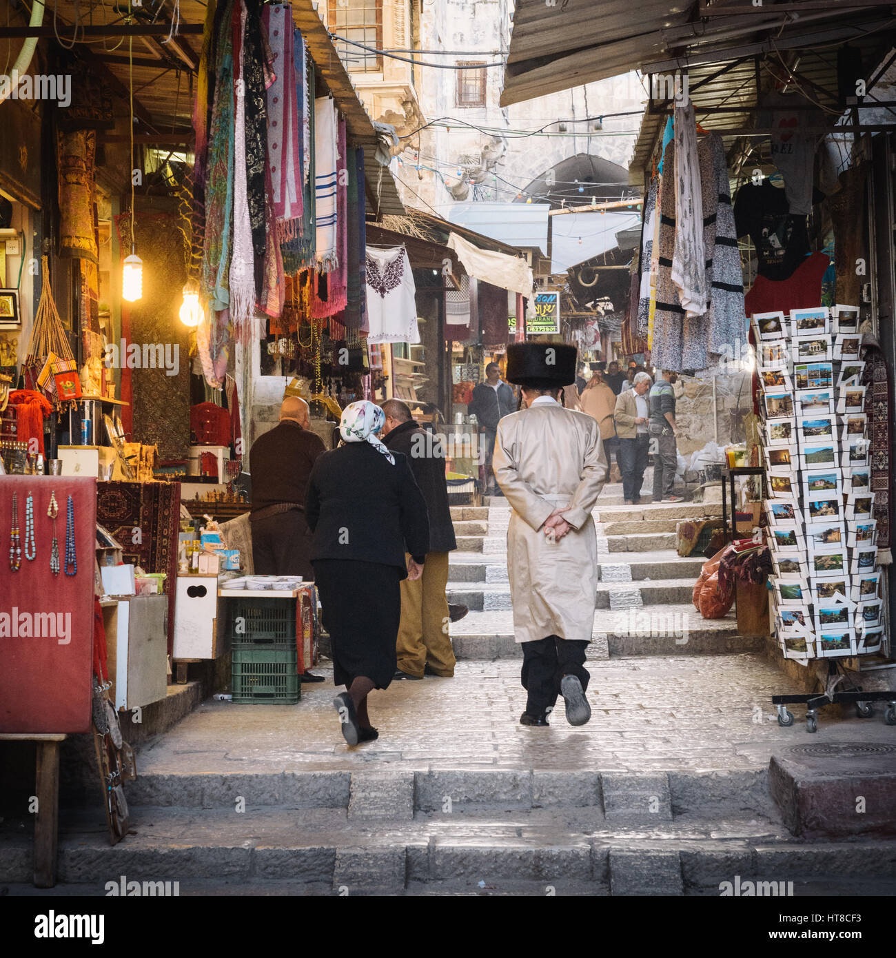 A traditional Jewish market in the heart of Jerusalem's Old City Stock ...