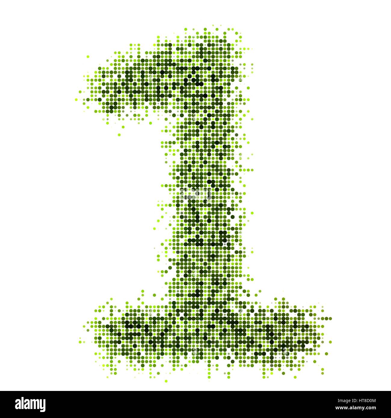 Dots style Numbers. Vector illustration Stock Vector Image & Art - Alamy