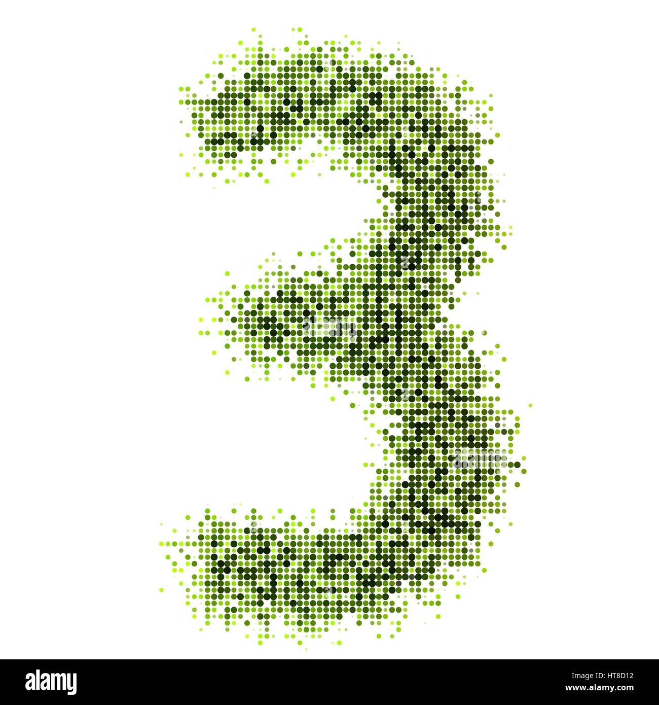Dots style Numbers. Vector illustration Stock Vector Image & Art - Alamy