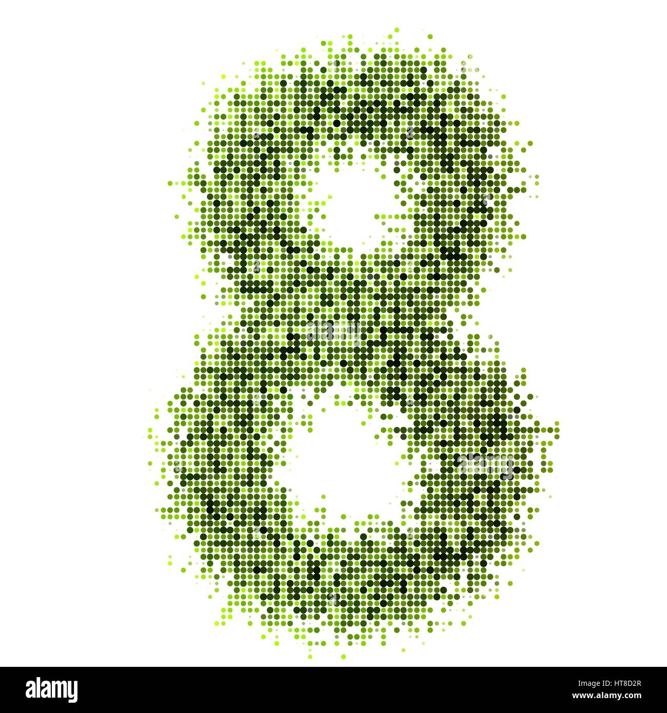Dots style Numbers. Vector illustration Stock Vector Image & Art - Alamy